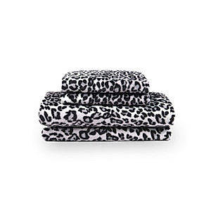 Tadpoles Super Soft Throw Blanket - Snow Leopard Print | 50" x 70" | Made of 100% Ultra-Soft Microdenier Polyester | Ideal as a Throw on a Bed, Sofa or Chair & Blanket for Picnic or Camping