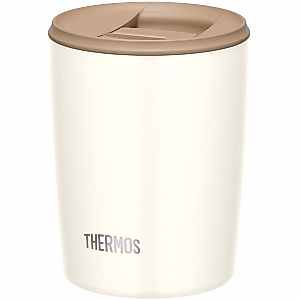 Thermos JDP-300 WH Vacuum Insulated Tumbler with Lid, 10.1 fl oz (300 ml), White