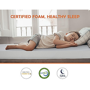 Capacmkseh 6 inch Twin XL Size Mattress, Memory Foam Mattress for Pressure Relief, Medium Firm Mattress Zoned Pressure Relief Pad Mattresses, Bed in a Box, CertiPUR-US Certified Fiberglass Free