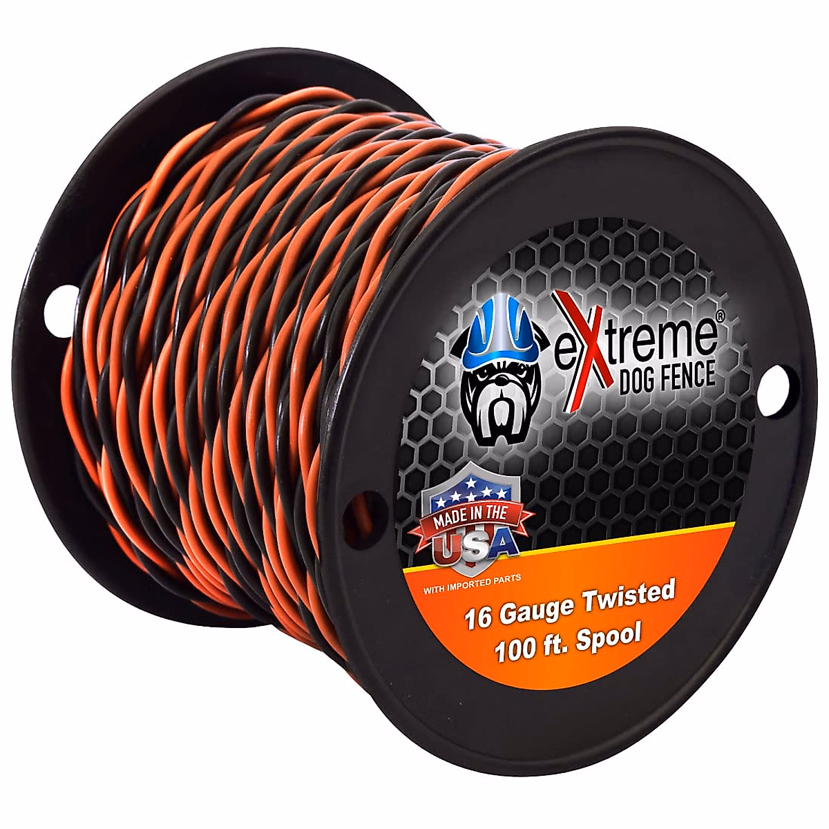 100ft Spool 16AWG Heavy Duty Twisted Dog Fence Wire Compatible with All Brands