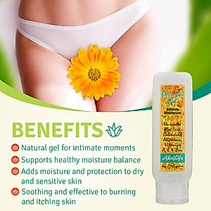 Aloe Life - Personal Gel, Intimate Moisturizer, Organic Aloe Cream, Silky & Non-Staining Formula, Perfect For Menopause, Burn Treatment, Protects & Moisturize Skin, Skincare Gel, Fragrance-Free (4 oz)