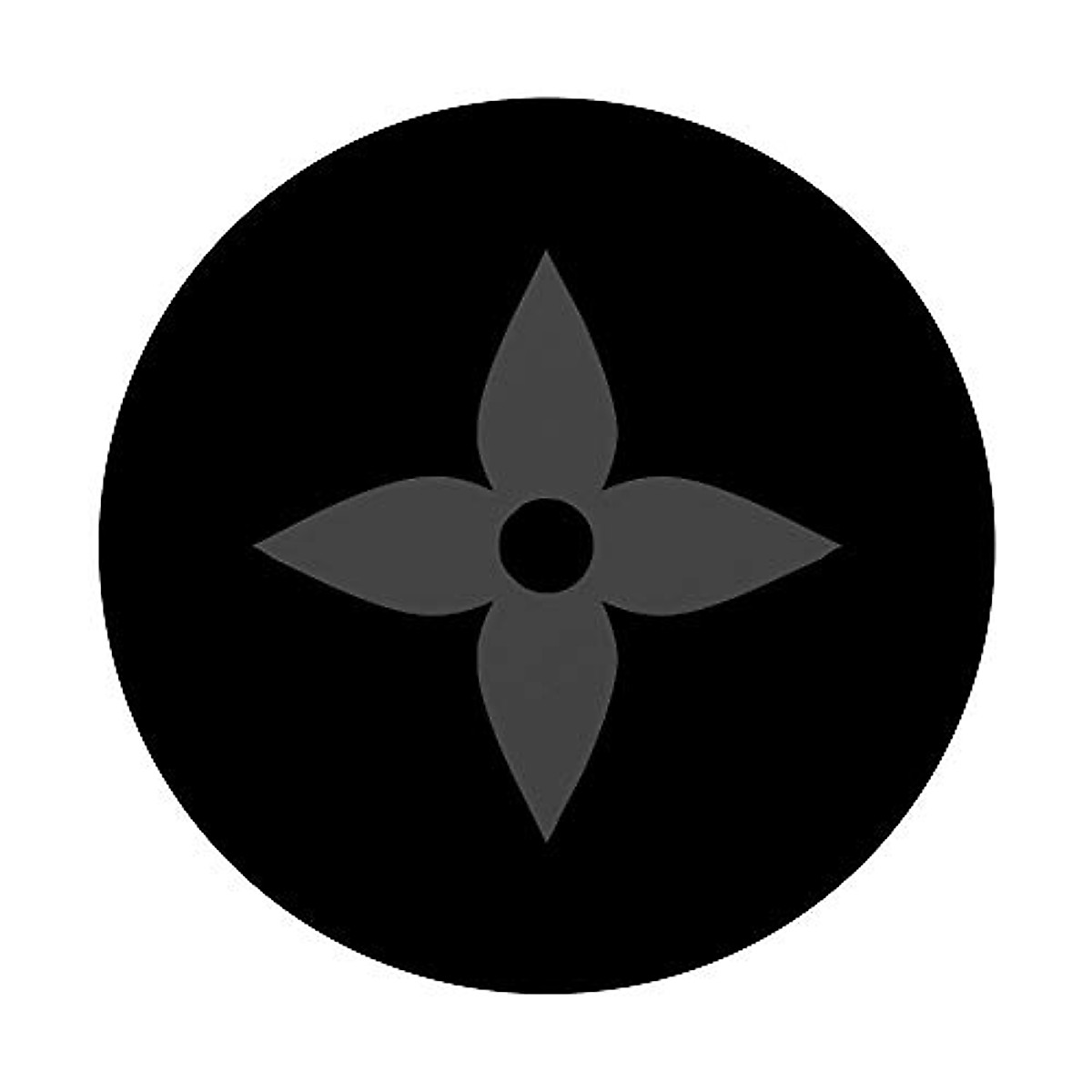 Black/Grey Star Flower Alternate Luxury Lux PopSockets Grip and Stand for Phones and Tablets