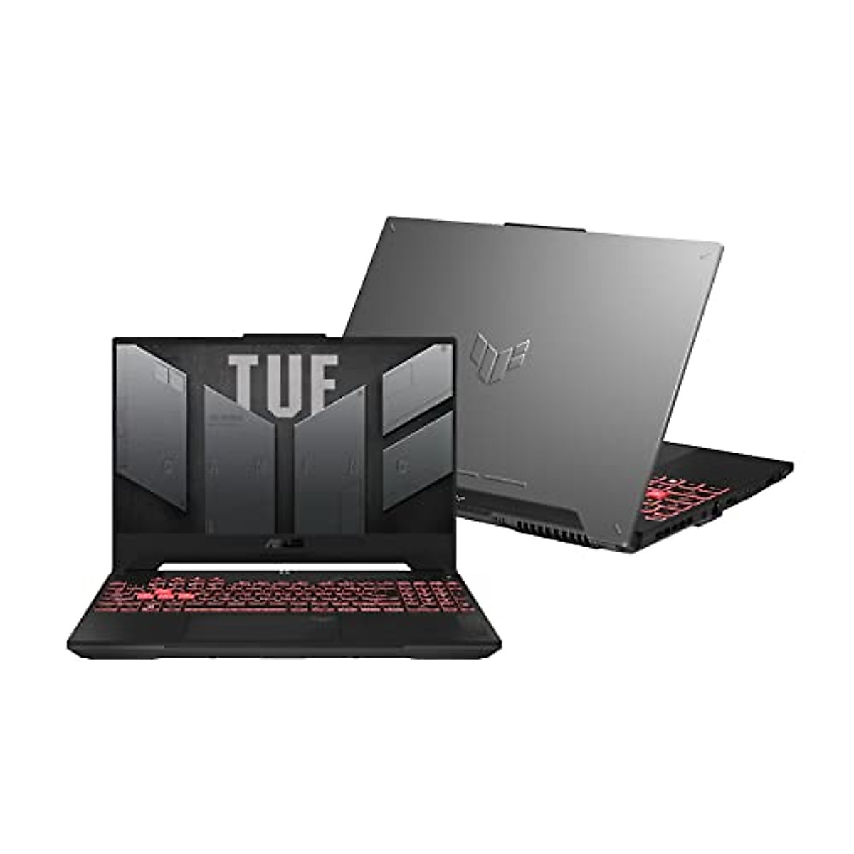 EXCaliberPC 2023 ASUS TUF Gaming A15 FA507NU-DS74 (AMD Ryzen 7 7735HS, 32GB RAM, 1TB NVMe SSD, RTX 4050 6GB, 15.6" 144Hz FHD, Windows 11) Gaming Notebook - Mecha Gray