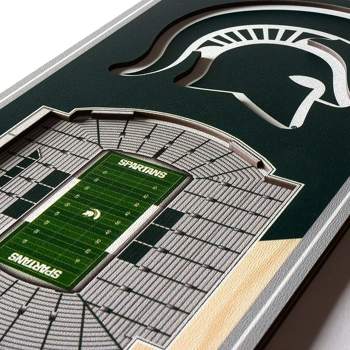 YouTheFan NCAA Michigan State Spartans 3D Stadium 6x19 Banner - Spartan Stadium