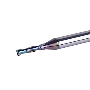 SpeTool 1/8 Inch Upcut CNC Router Bits 1/4 Inch Shank with Extra Long Life Coating,1/2 Inch Cutting Length 2 Inch OVL Solide Carbide End Mill Slot Woodworking Carving Tool