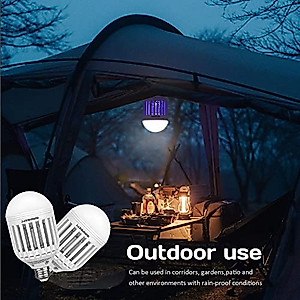 [2-Pack] BANPESTT Bug Zapper Light Bulb - 2 in 1 Indoor Mosquito Zapper Gnat Trap- Electric Fly Insect Killer&Bug Catcher for Home Backyard Patio