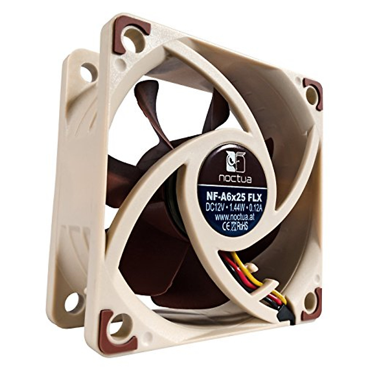 Noctua NF-A6x25 FLX, Premium Quiet Fan, 3-Pin (60mm, Brown)