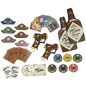 Loot N' Loaded - The Quick Draw and Item Collecting Card Game with Toy Guns, Great Addition to Your Family, Adult, and Party Games, 2-6 Players