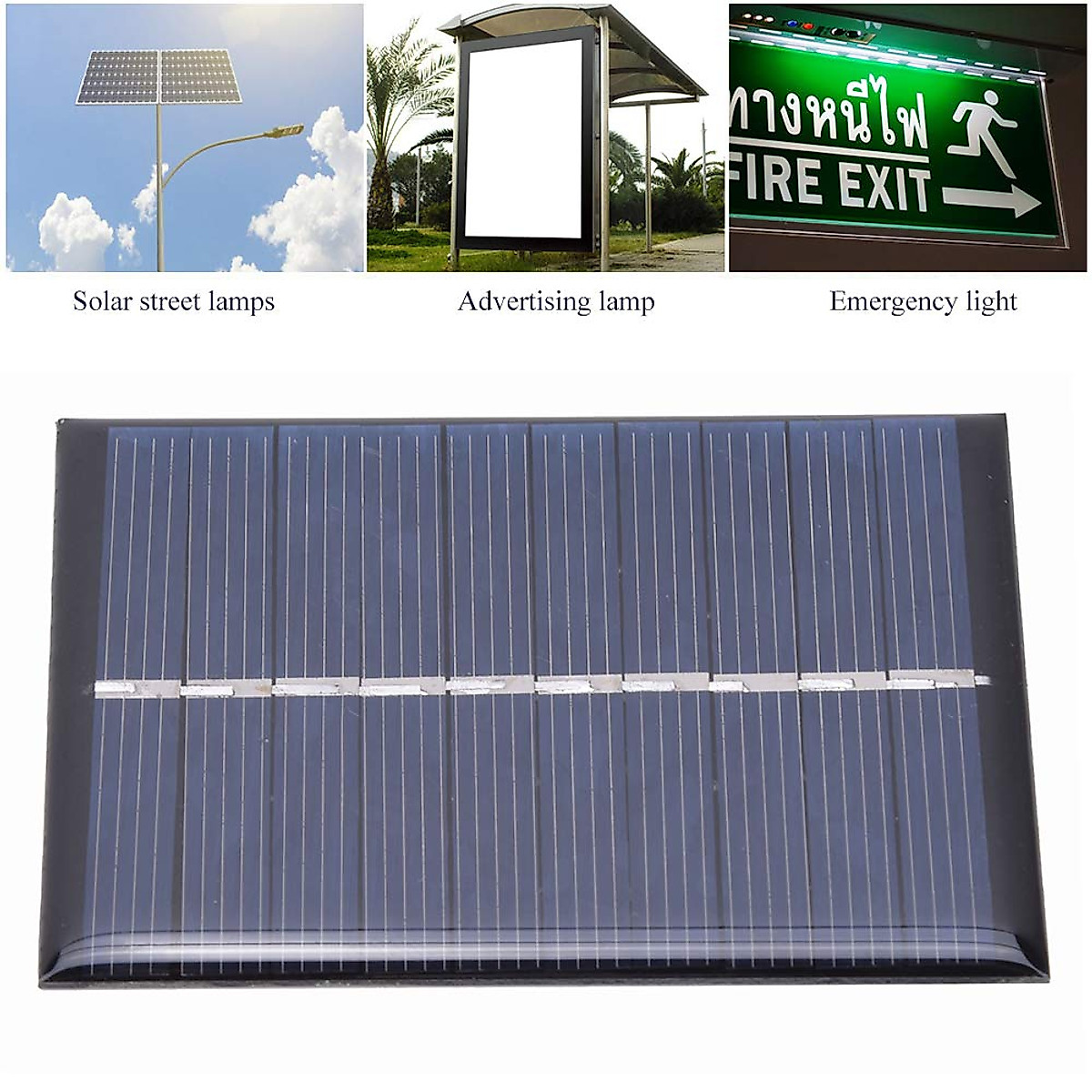 Delaman 2Pcs Solar Panel, Polysilicon Solar Panel Charging Power Board Charger for Small Power Appliances