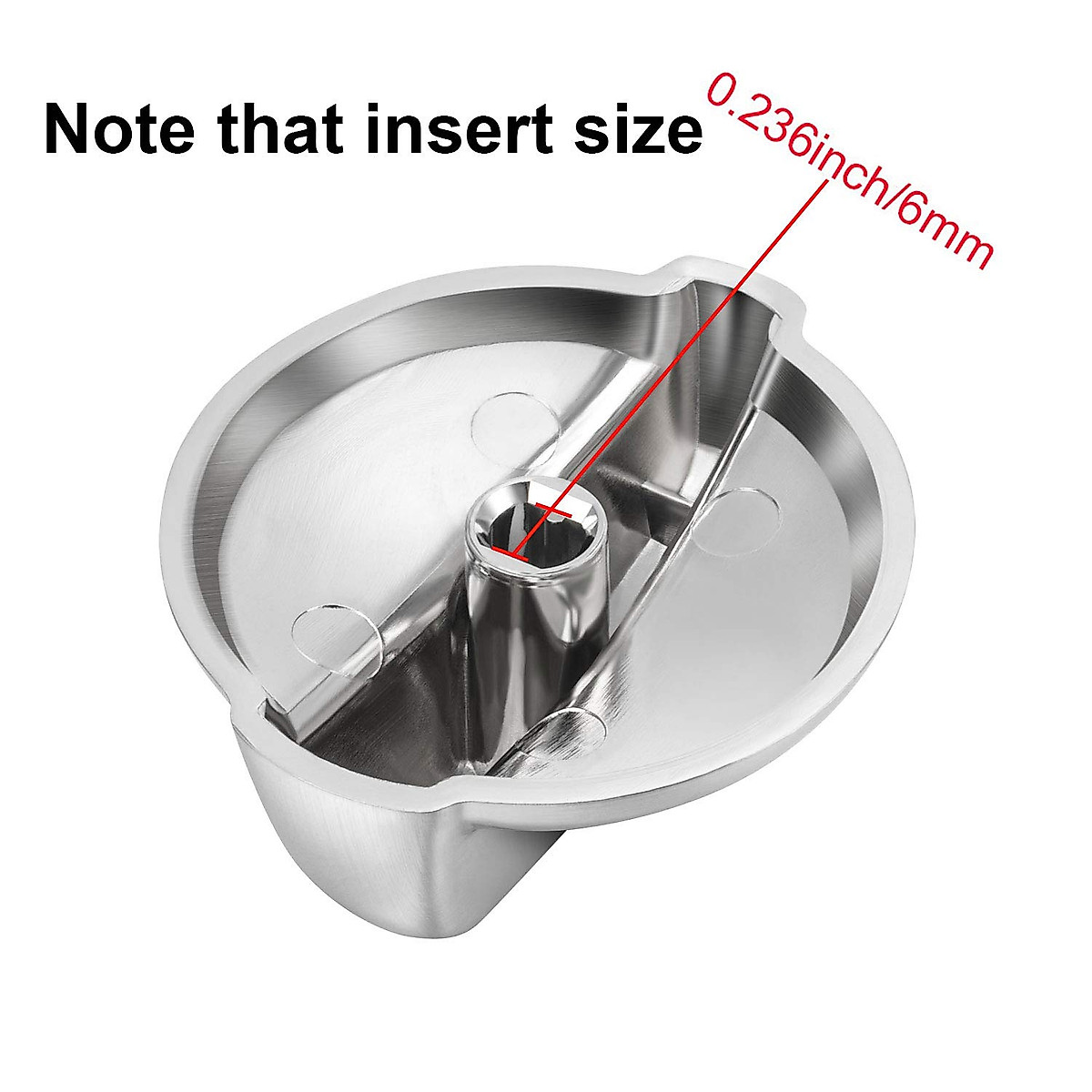 WB03T10284 Knobs Burner Control Knobs Compatible with General Electric GE Range/Stove/Oven Knob Replace for AP4346312 PS2321076 (6 Pack)