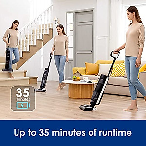 Tineco Floor ONE S3 Breeze Cordless Hardwood Floors Cleaner, Lightweight Wet Dry Vacuum Cleaners for Multi-Surface Cleaning with Smart Control System