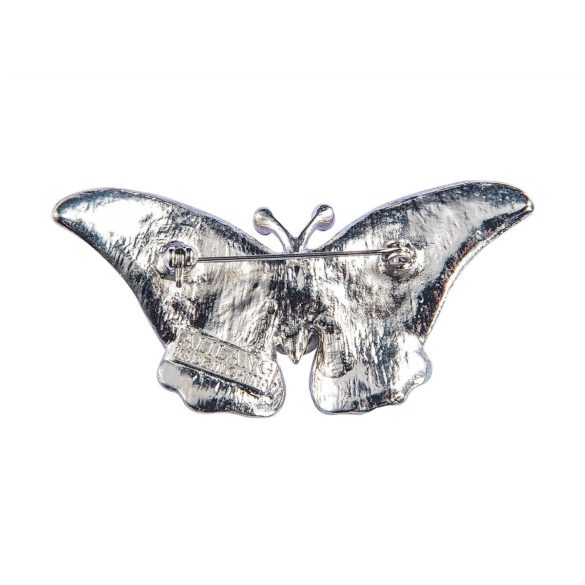 Alilang Empress Monarch Winged Butterfly Swarovski Crystal Rhinestones Brooch Pin , Blue