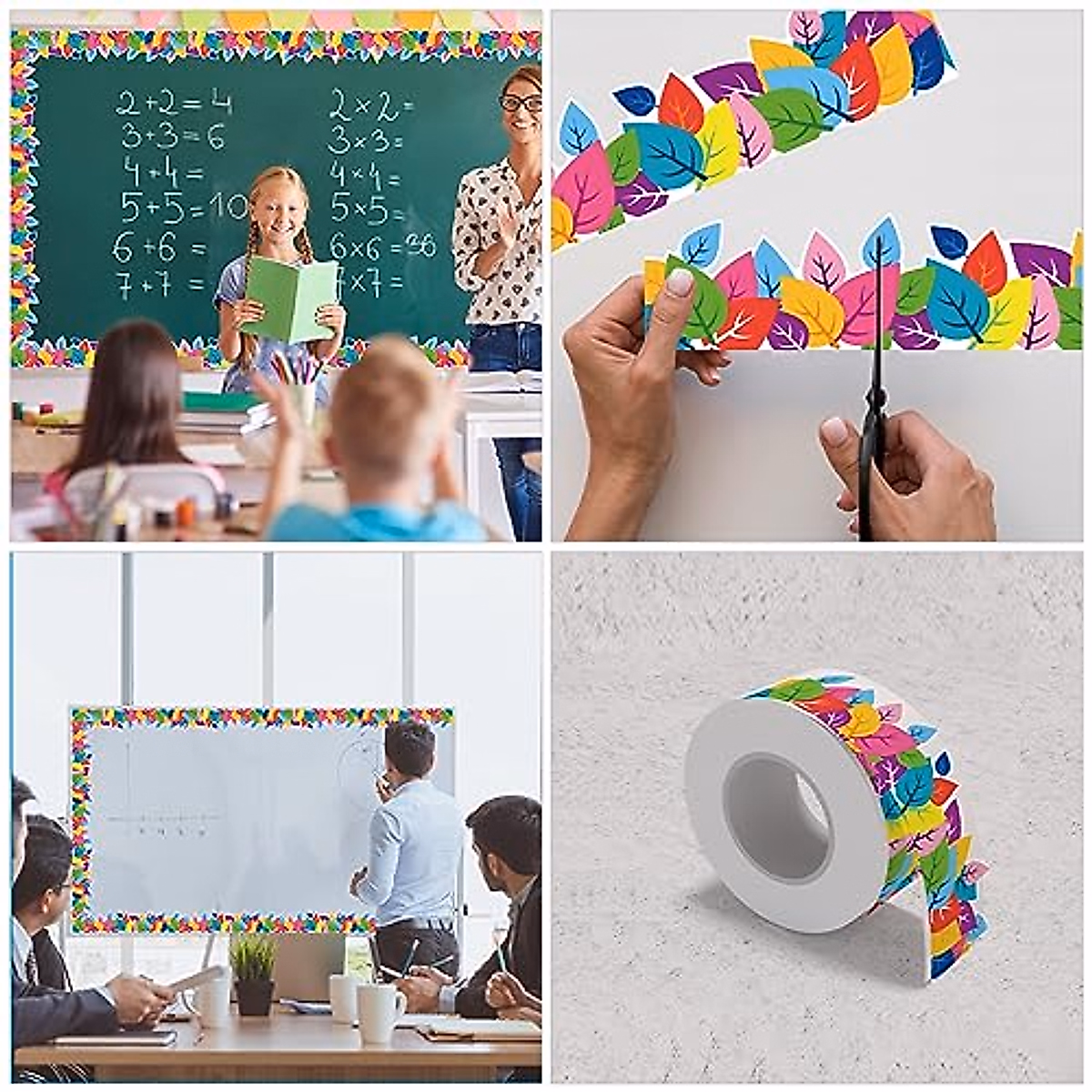 Ciieeo 1 Roll Stickers Decor Chalkboard Festival Accessories Bulletin Board Supplies wear-Resistant Bulletin Board Border Child PVC self-Adhesive Classroom Supplies Cartoon