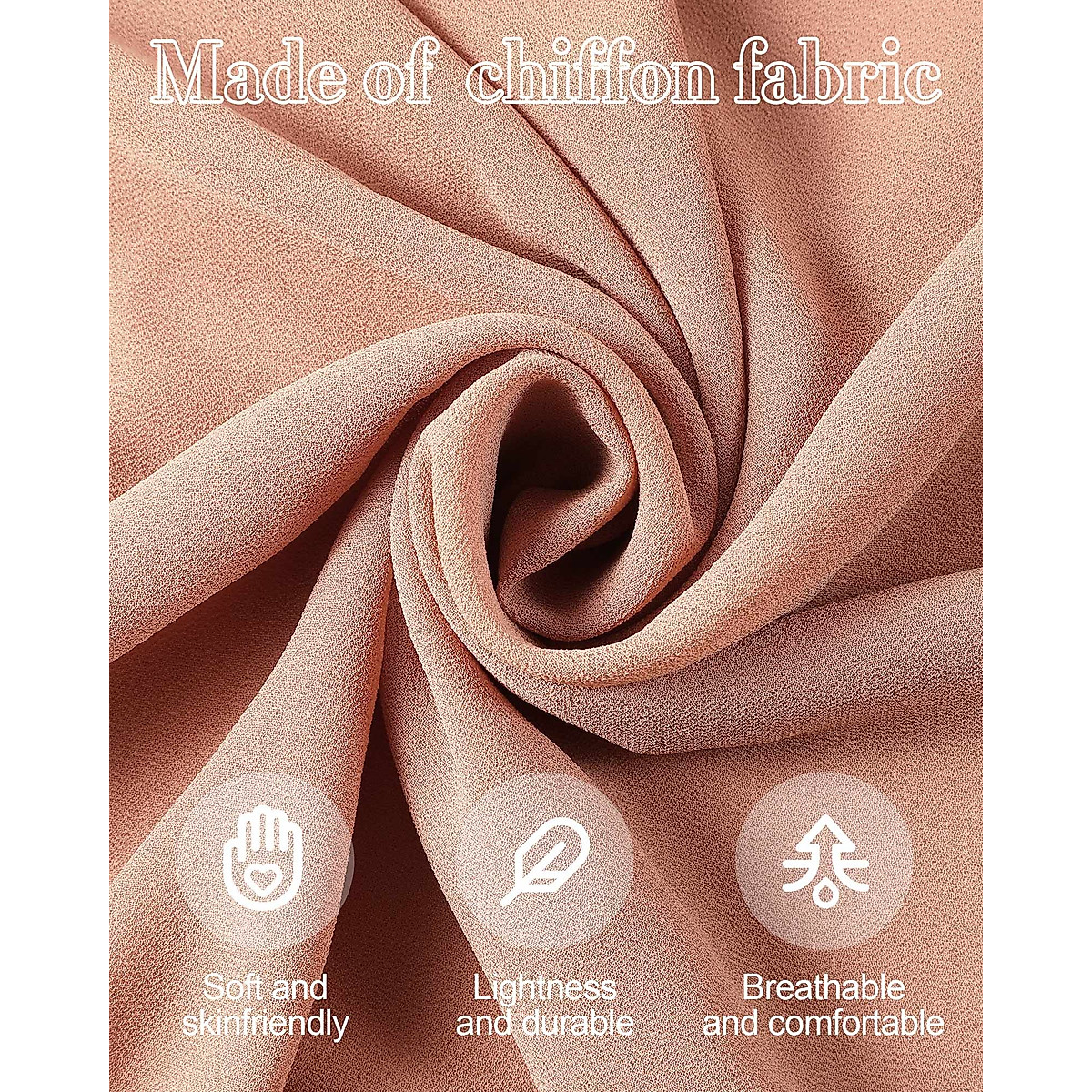 Mepase 20 Pack Chiffon Hijab Head Scarves for Women Soft Hijab Long Scarf Wrap for Muslim Women Lightweight, 20 Colors