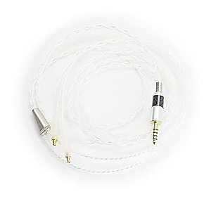 NewFantasia 4.4mm Male Balanced HiFi Cable Compatible with Audio-Technica ATH-MSR7b, ATH-SR9, ATH-ESW990H, ATH-ES770H, ATH-ADX5000, ATH-AP2000Ti Headphones and Compatible Sony WM1A, NW-WM1Z, PHA-2A