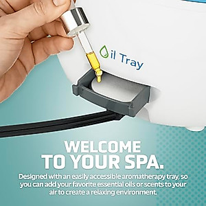 PureGuardian H965AR Ultrasonic Cool Mist Humidifier, 70 Hrs. Run Time, 1 Gal. Tank Capacity, 320 Sq. Ft. Coverage, Small Rooms, Filter Free, Silver Clean Treated Tank, Includes Essential Oil Tray