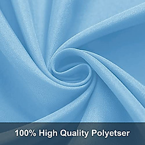 Joccun 8X10 FT Light Blue Backdrop Background for Photography,Polyester Backdrop Curtain Background Screen for Photography,Photoshoot,Video Recording,Studio(8X10ft,Light Blue)