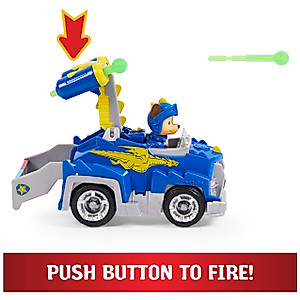Paw Patrol, Rescue Knights Chase Transforming Toy Car with Collectible Action Figure, Kids Toys for Ages 3 and up