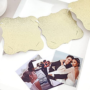 Bride to Be Photo Banner - Glitter Photo Garland, Bride to Be Decorations, Engagement Party Decorations, Bridal Shower Decorations, Birthday Photo Banner, Baby Shower Decorations (Champagne Glitter)