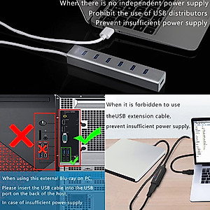 Dainty External Compatible with Read BD DVD CD Drive Portable 3D