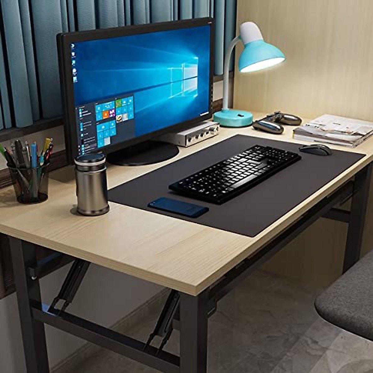 Computer Desk,47" Modern Simple Style Folding Tables,Home Office Writing Desk, Space Saving Foldable Table, No Install Needed