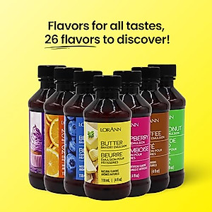Lorann Oils Butter Bakery Emulsion: True Butter Flavor, Ideal for Enhancing Rich Dairy Notes in Baked Goods, Gluten-Free, Keto-Friendly, Butter Flavoring Essential for Your Kitchen