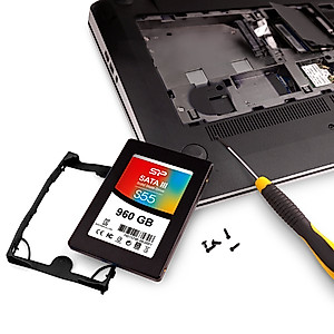 Silicon Power 480GB SSD S55 TLC (SLC Cache Performance Boost) SATA III 2.5" 7mm (0.28") Internal Solid State Drive- Free-download SSD Health Monitor Tool Included (SP480GBSS3S55S25AE)