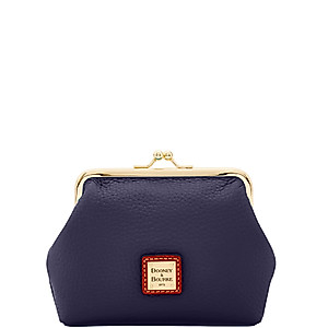 Dooney & Bourke Handbag, Pebble Grain Large Framed Purse Clutch - Midnight Blue