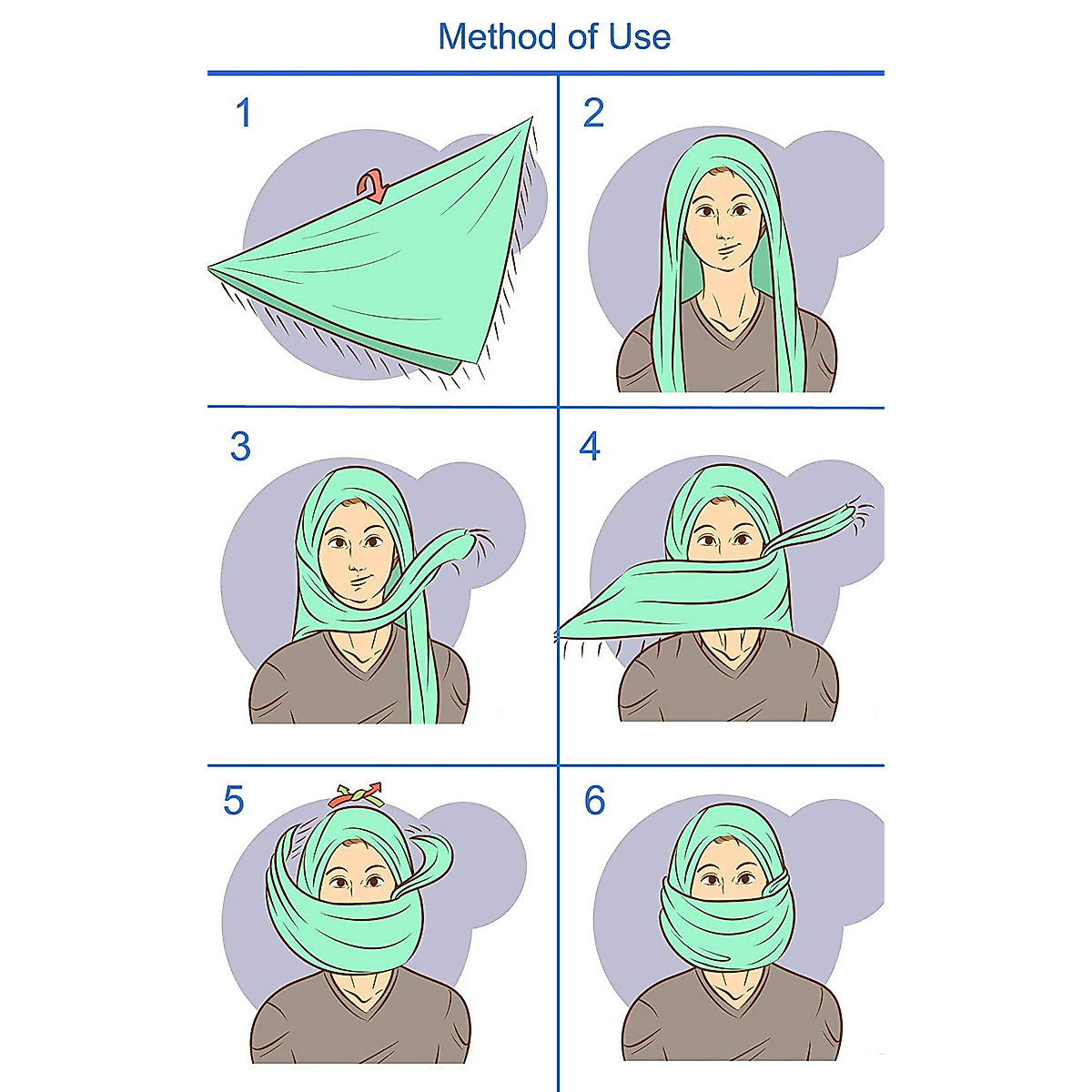 Luxns Military Shemagh Tactical Desert Scarf / 100% Cotton Keffiyeh Scarf Wrap for Men And Women/Black Green 43"x43"