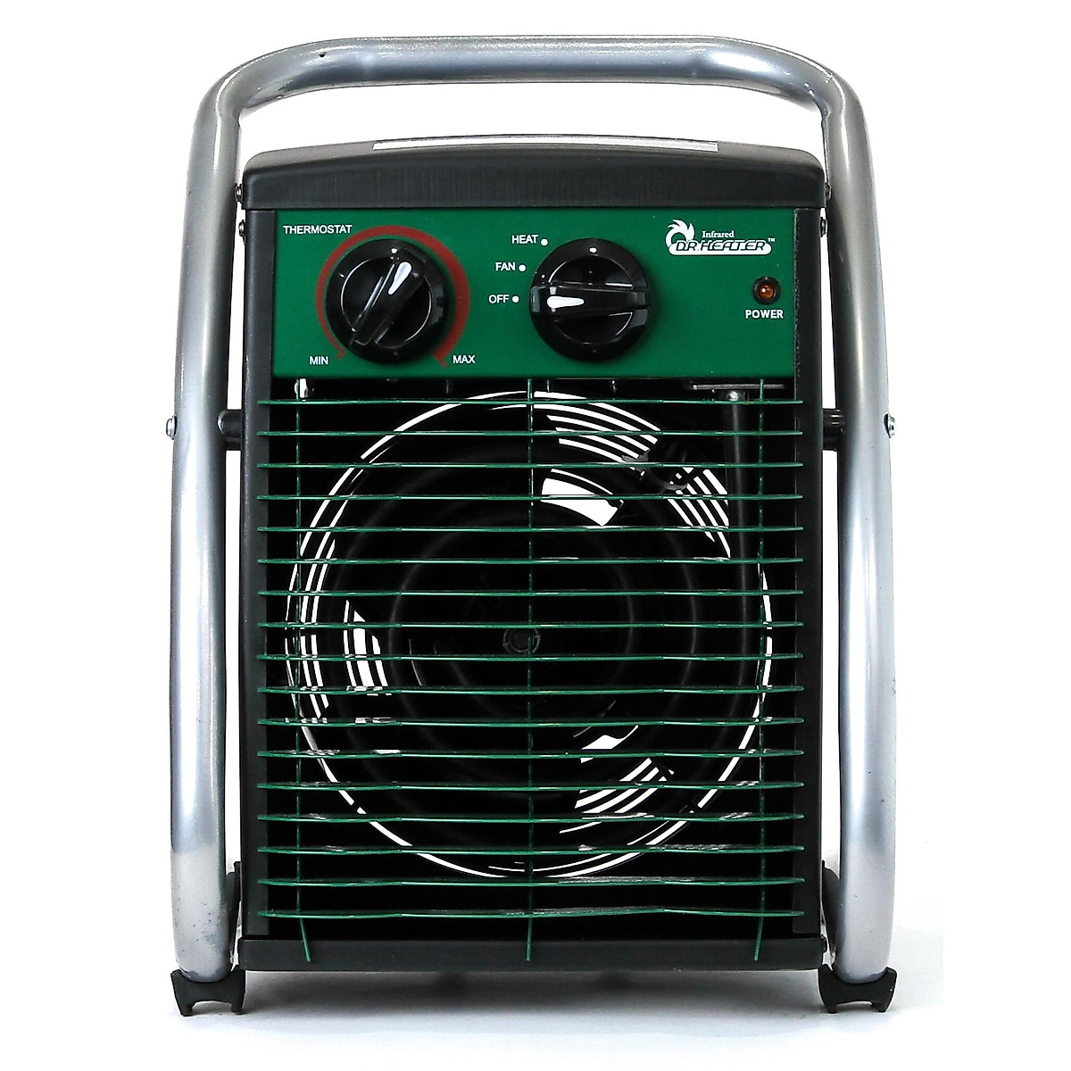 Dr. Heater DR218-1500W Greenhouse Garage Workshop Infrared Heater, 1500-watt & Farm Innovators INC Model CC-2 Connect Water-Tight Cord Lock-Green, Pack of 1