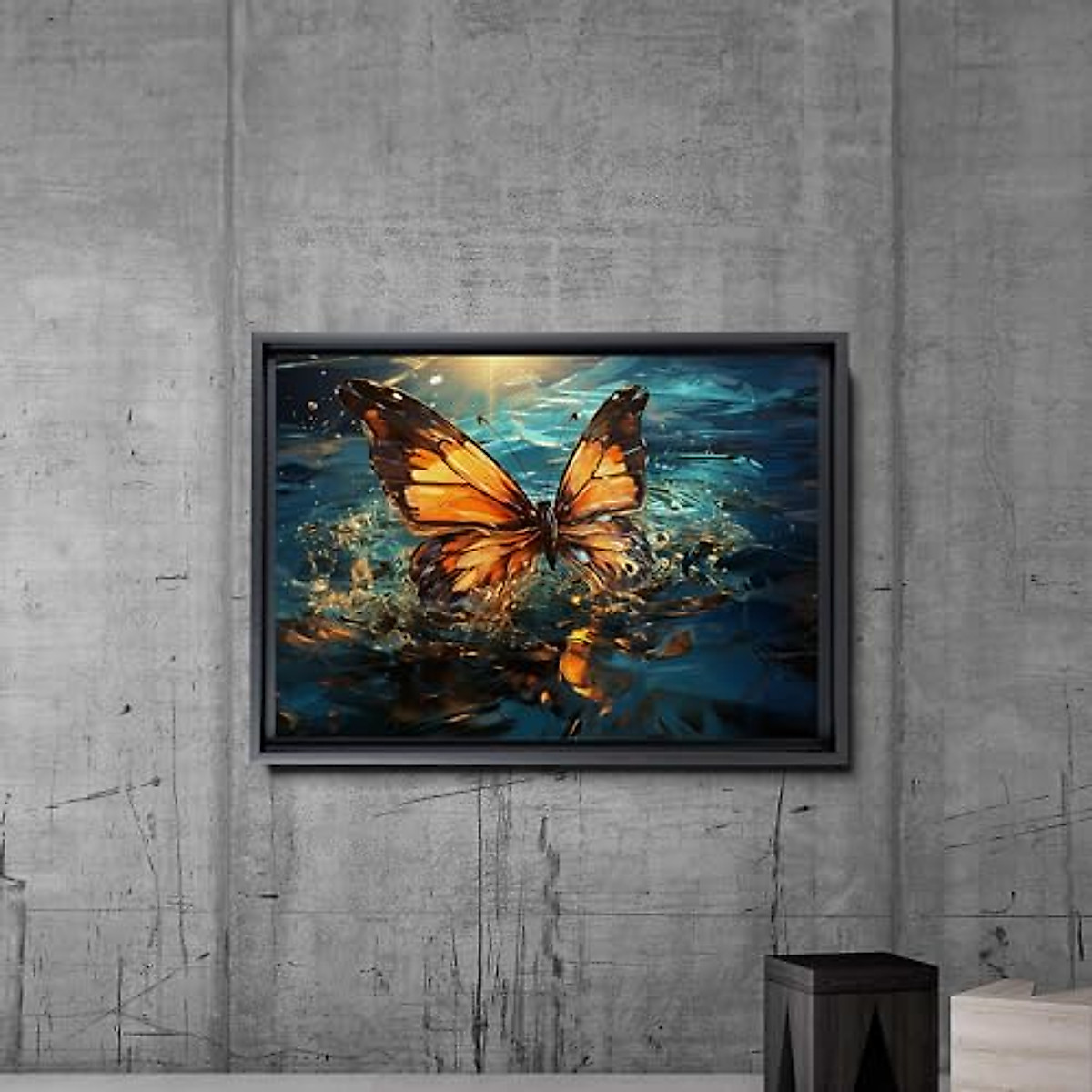 Abstract Painting Buy Canvas Wall Art, Butterfly Painting Art, Butterfly canvas, bedroom Butterfly wall art,Watercolor abstract Butterfly canvas painting