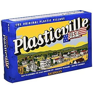 Bachmann Industries Plasticville U.S.A. Kit - Ranch House (HO Scale), Cream & Brown