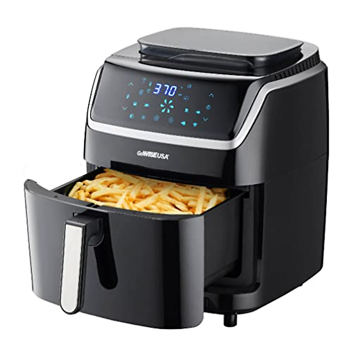 GoWISE USA 7-Quart Steam Air Fryer - with Touchscreen Display with 8 cooking presets + 100 Recipes