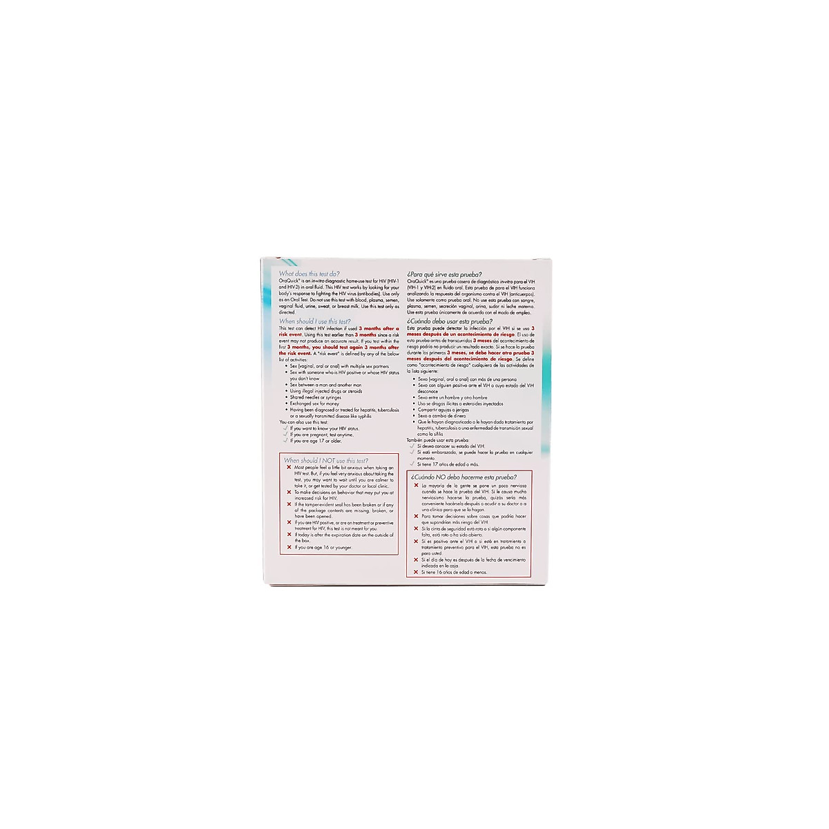 OraQuick In-Home HIV Test Kit - 1 Each, Pack of 5