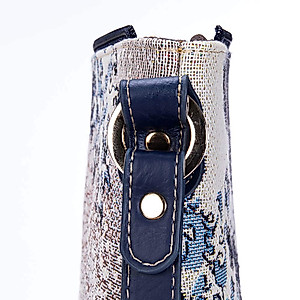 Signare Tapestry Crossbody Bag Shoulder Purse for Women In Hokusai Great Wave off Kanagawa Design (XB02-ART-JP-WAVE)