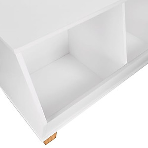 RiverRidge Kids Catch-All Toy Organizer with 2 Compartments - 27” Cubby Storage Organizer Book Nook Child-Friendly Design for Playroom