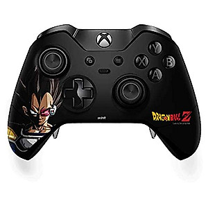 Skinit Decal Gaming Skin compatible with Xbox One Elite Controller - Officially Licensed Dragon Ball Z Vegeta Portrait Design