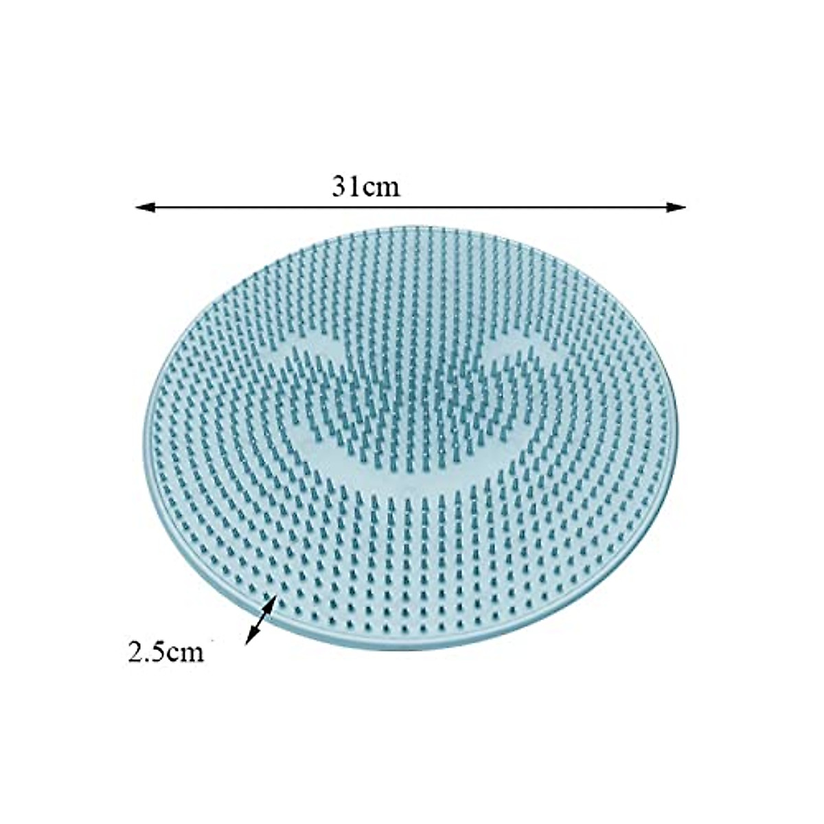 INGVY Dry Brushing Body Brush Strong Suction Cup Nonslip Silicon Silicone Bath Massage Pad Scrub Foot Skin Artifact Clean Shower Back Pad Accessories to