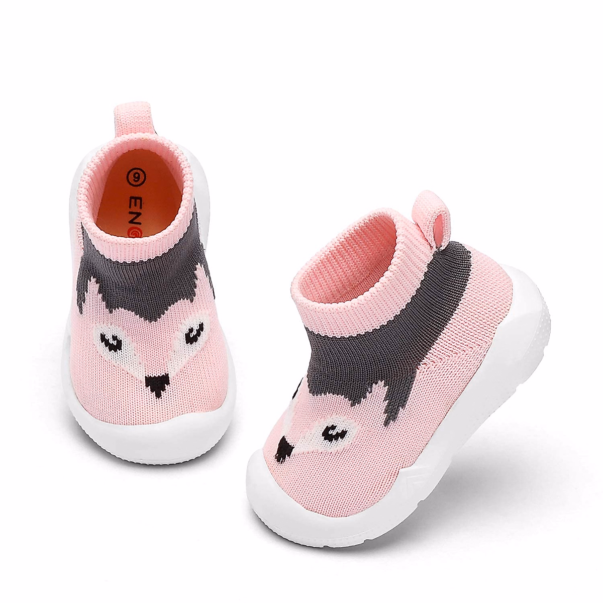 Engtoy Baby Shoes Baby Sock Shoes Baby Walking Shoes Infant Non-Slip Breathable Slippers with Soft Rubber Sole Baby Boys Girls Slip On Sneakers