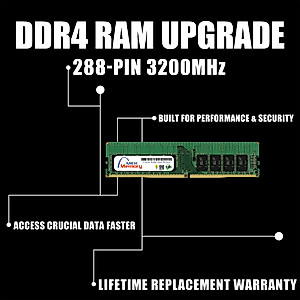 Arch Memory Replacement for Dell SNP732YDC/32G AB120719 32GB 288-Pin DDR4 3200MHz UDIMM RAM for Precision Workstation 5820 Tower