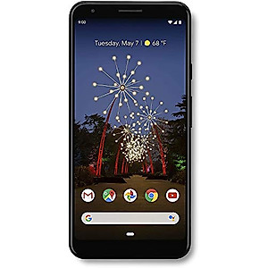 Google Pixel 3A XL (64GB, 4GB) 6.0" Display GSM/CDMA Unlocked (AT&T/T-Mobile/Verizon/Sprint) 4G LTE International Model (Just Black)