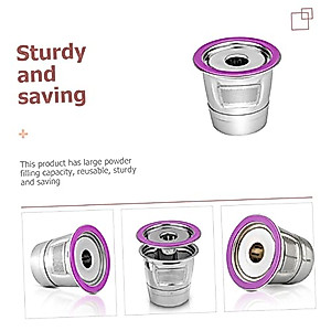 Homoyoyo Coffee Capsule Cup Espresso Coffee Tea Strainer Coffee Accessory Coffee Concentrate Coffee Machine Accessories Coffee Espresso Coffee Supply Filter Coffee Drainer Stainless Steel