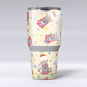 Design Skinz The Fun Colorful Gumball Machine Pattern - Skin Decal Vinyl Wrap Kit Compatible with The Yeti Rambler Cooler Tumbler Cups