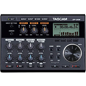 TASCAM DP-006 6-Track Portable Digital Multitrack Recorder with 2 Built-in Microphones with EMB Cable and Gravity Magnet Phone Holder Bundle