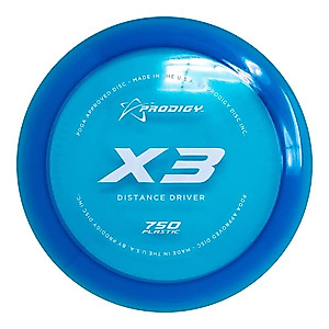 Prodigy Disc 750 X3 | Fast Disc Golf Driver | Overstable Flight for Long Drives | Very Durable 750 Plastic | Alternative to Innova Destroyer Disc Golf Driver | Colors May Vary