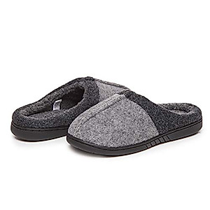 Skysole Boy’s Clog Slippers, Lightweight and Comfortable Indoor Slip-Ons with Rubber Soles, Grey, Size 2/3
