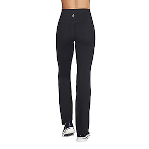 Skechers Women's Go Walk High Waisted Evolution Flare Pant, Bold Black, 3X-Large