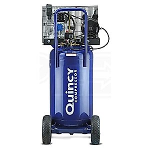 Quincy Single-Stage Portable Electric Air Compressor - 2 HP, 26-Gallon Vertical, 7.4 CFM, Model Number Q12126VPQ
