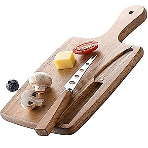 Home Mini Cutting Board With Magnetic Knife Small Fruit Cheese Cutting Board Solid Bamboo Wood Board For Baby infant dormitory,camping cutting board and knife set
