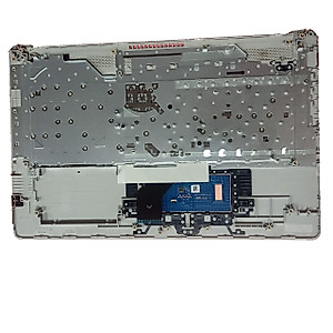 F-HONG ELECTRONIC Replacement for HP 17t-by 17z-ca 17-by 17-ca Laptop Upper Case Palmrest Keyboard Touchpad Assembly Part with ODD L92785-001 Top Cover Sliver 2020 Year, Silver, 17.3 inch